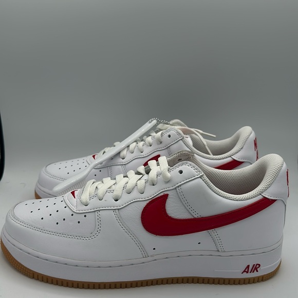 Nike | Shoes | Nike Air Force Color Of The Monthwhite University Red ...